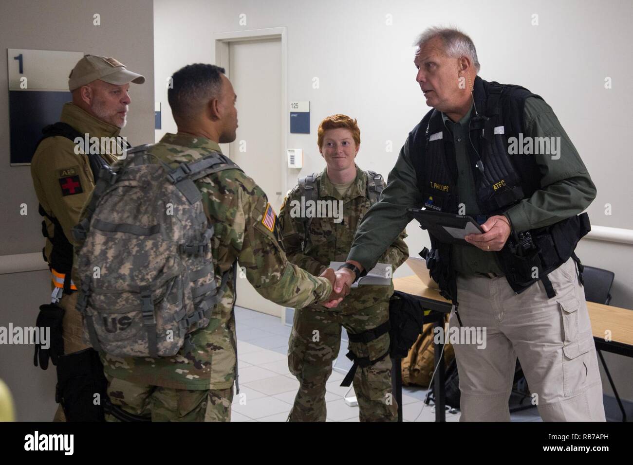 U.S. Army Sgt. First Class Harlintony Austin, assigned to 59th CBRN ...