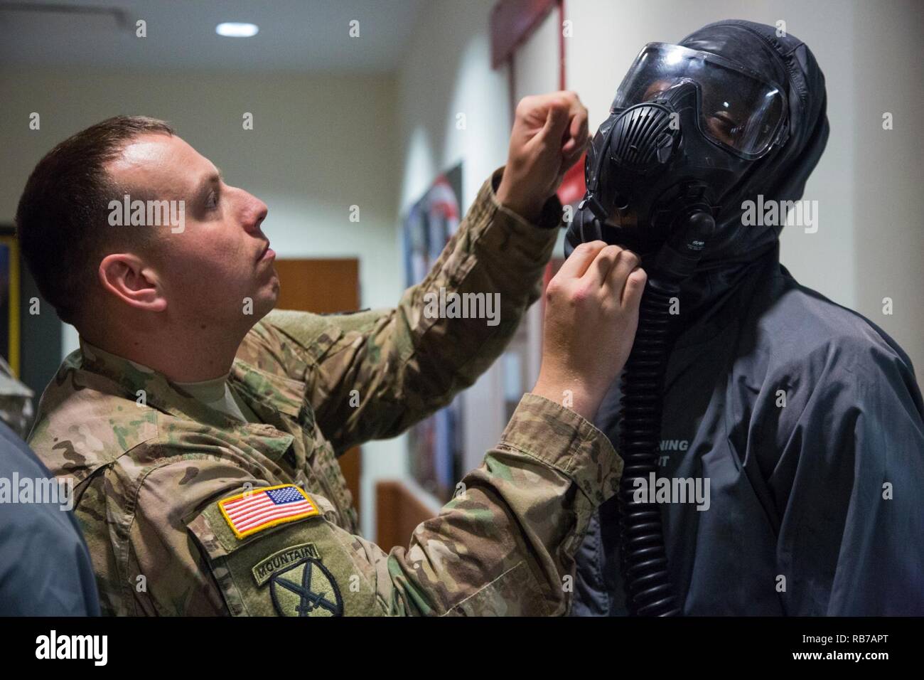 U.S. Soldiers, assigned to 59th CBRN Company, 83rd CBRN Battalion, 48th ...