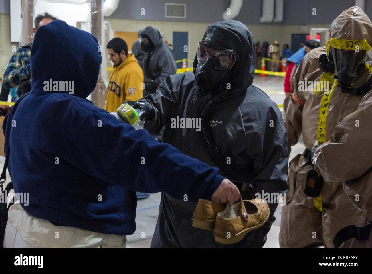 U.S. Soldiers, assigned to 59th CBRN Company, 83rd CBRN Battalion, 48th ...