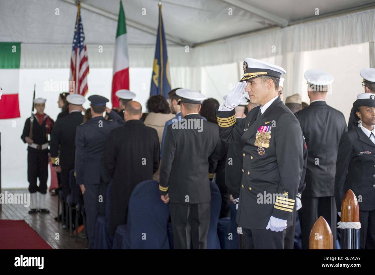 GAETA, Italy (Dec. 1, 2016) – Capt. Carlos Sardiello, commanding ...