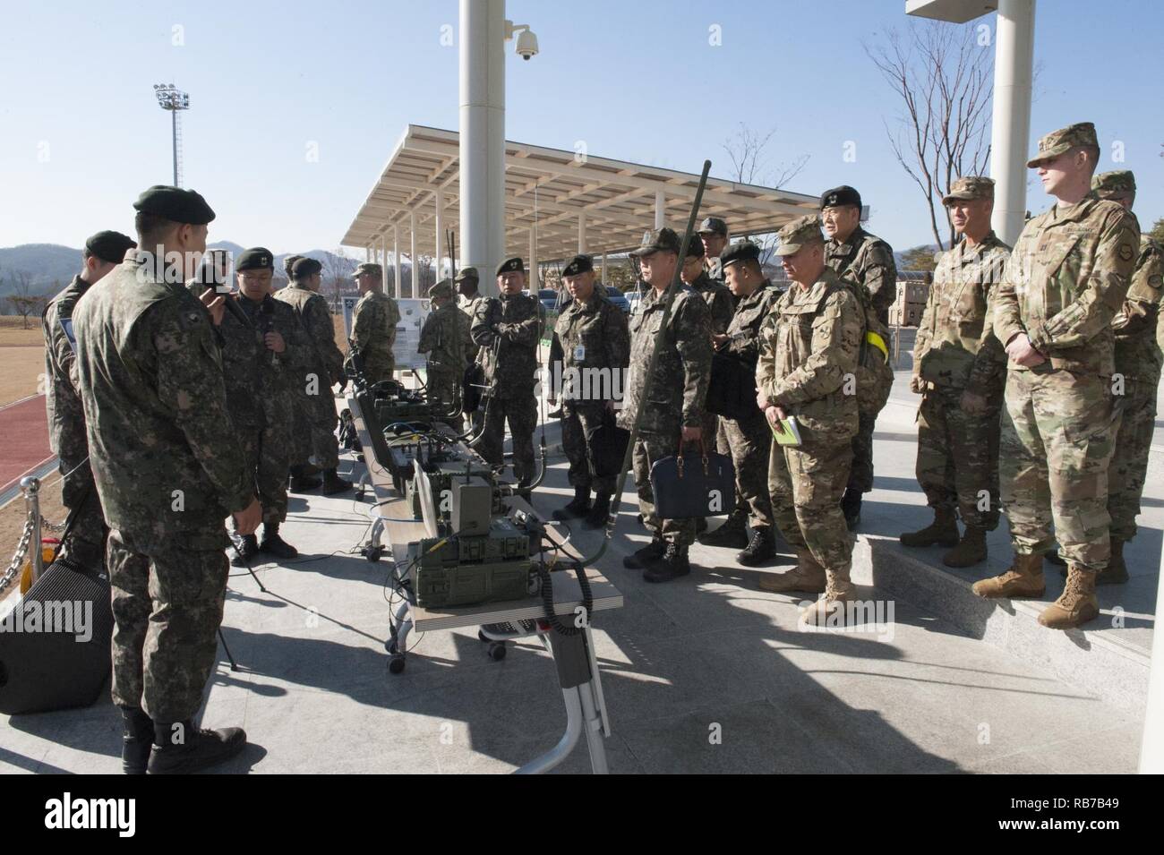 Republic of Korea Army Soldiers assigned to the Infantry Division ...