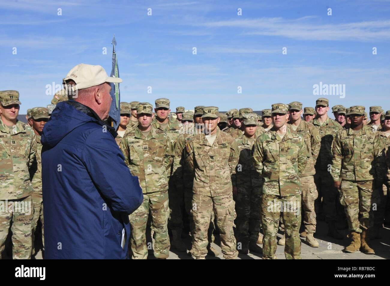 Retired Col. Edwin W. Chamberlain III, the honorary colonel of the 18th ...