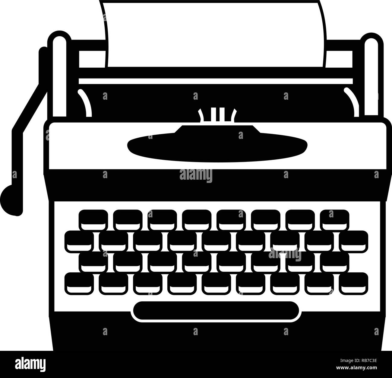 Antique typewriter icon, simple style Stock Vector Image & Art - Alamy