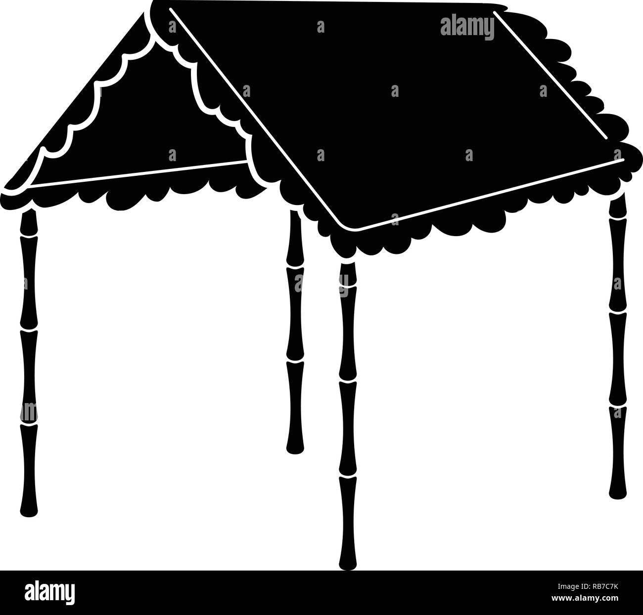 Bamboo pavilion hut Stock Vector Images - Alamy