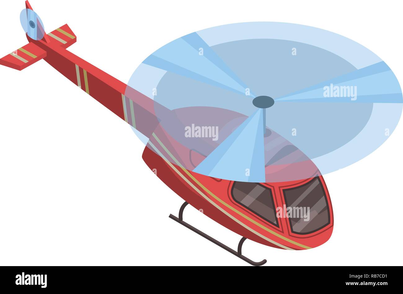 Red helicopter icon, isometric style Stock Vector Image & Art - Alamy