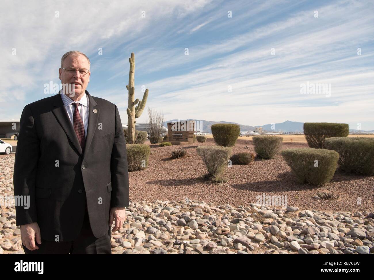Deputy Secretary of Defense Bob Work stands for a photo following a ...