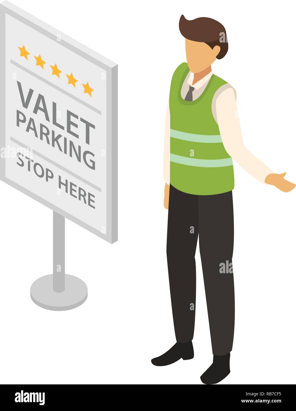 Valet parking icon, isometric style Stock Vector Image & Art - Alamy