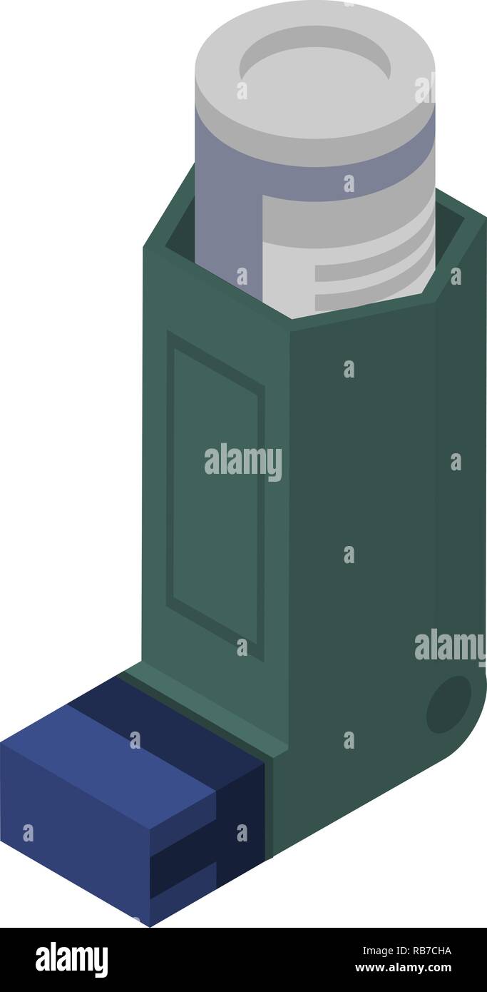 Medical inhaler icon, isometric style Stock Vector Image & Art - Alamy