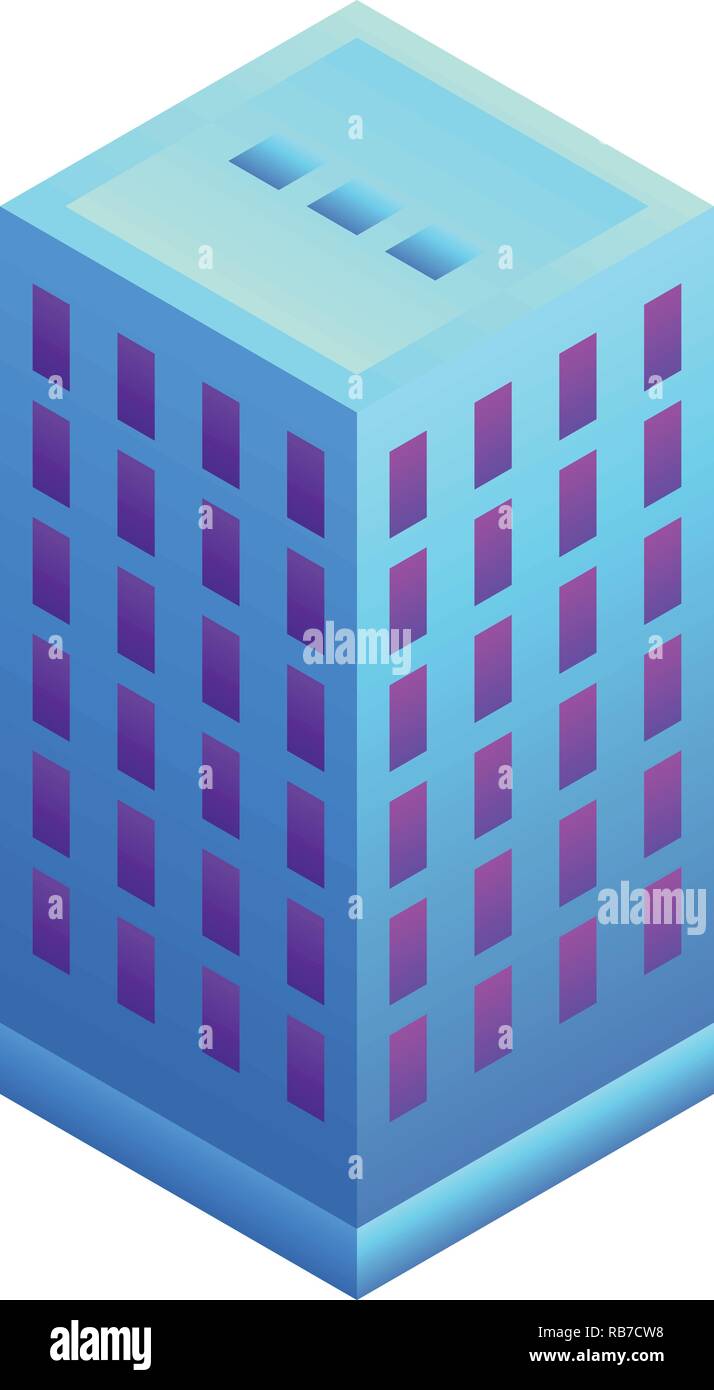Office building icon, isometric style Stock Vector Image & Art - Alamy