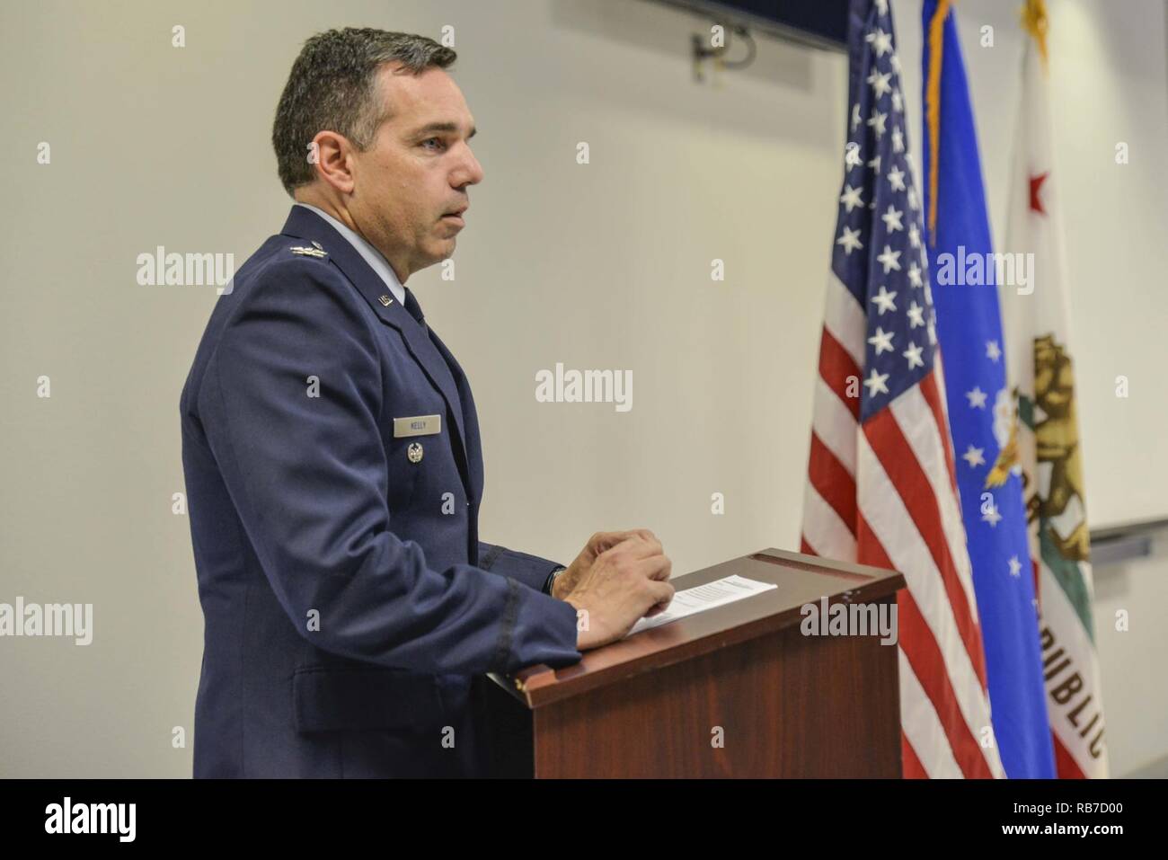U.S. Air Force Col. Daniel Kelly, 144th Maintenance Group commander ...