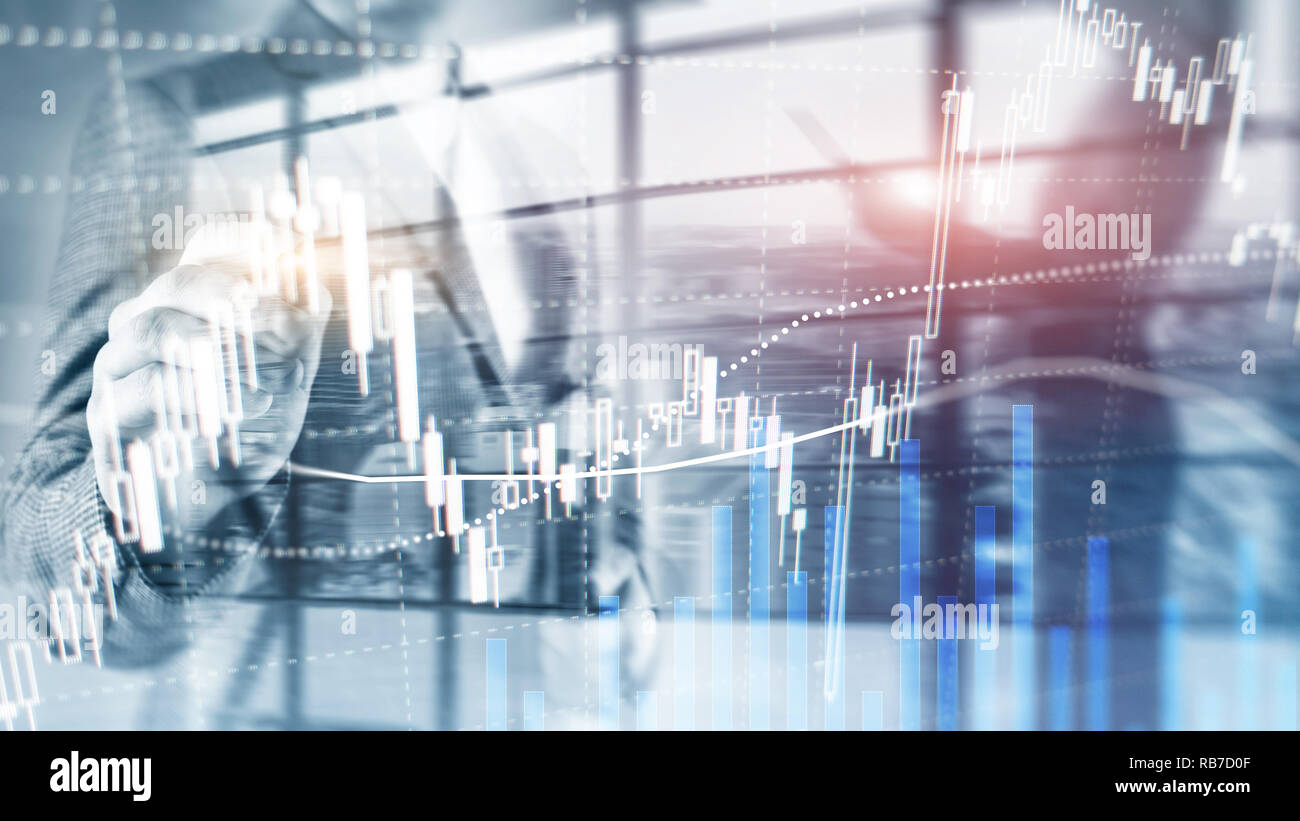 Forex trading, Financial market, Investment concept on business center ...