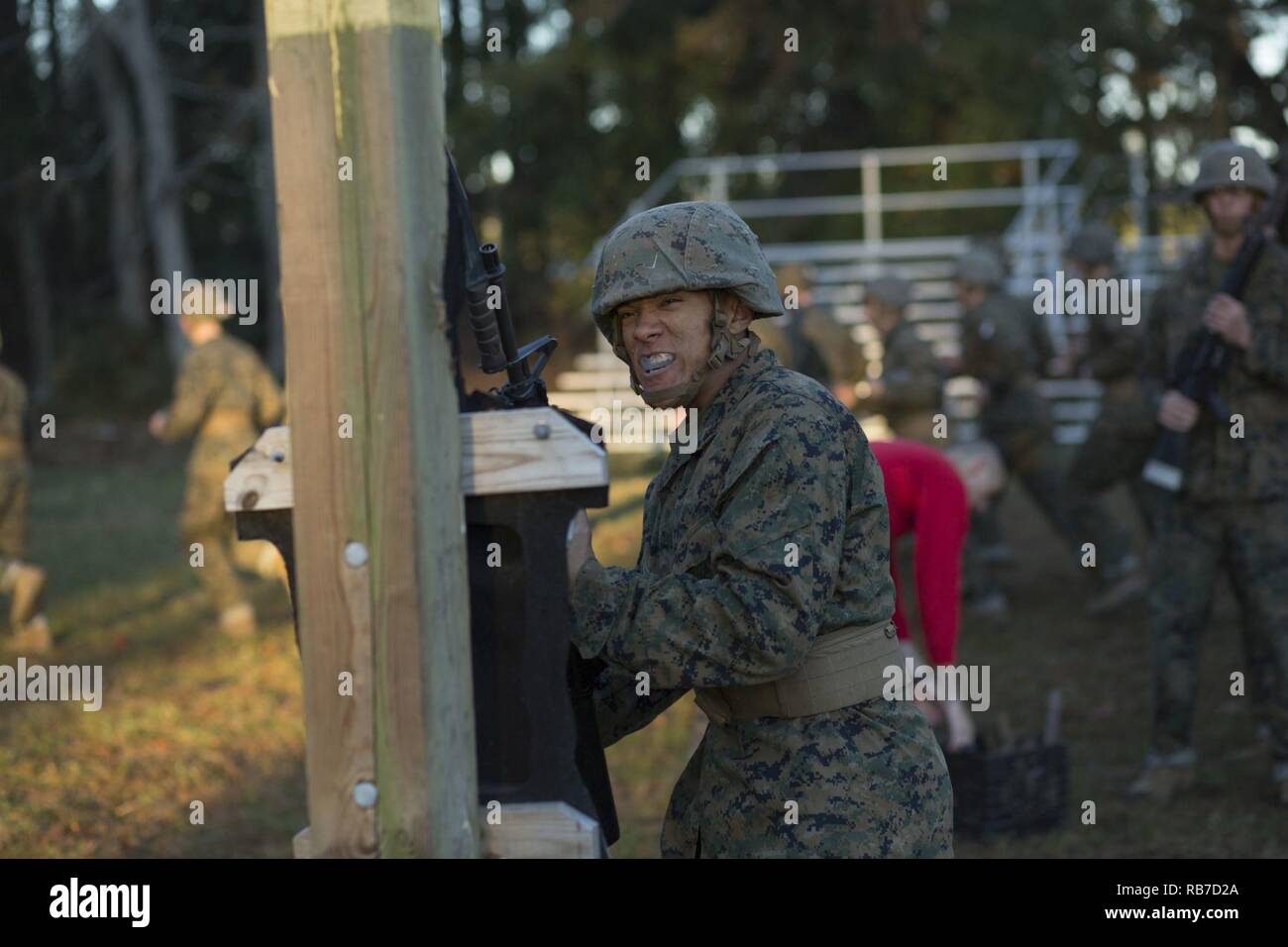 U.S. Marine Corps Rct. Leo Brown, platoon 1001, Company C., 1st ...