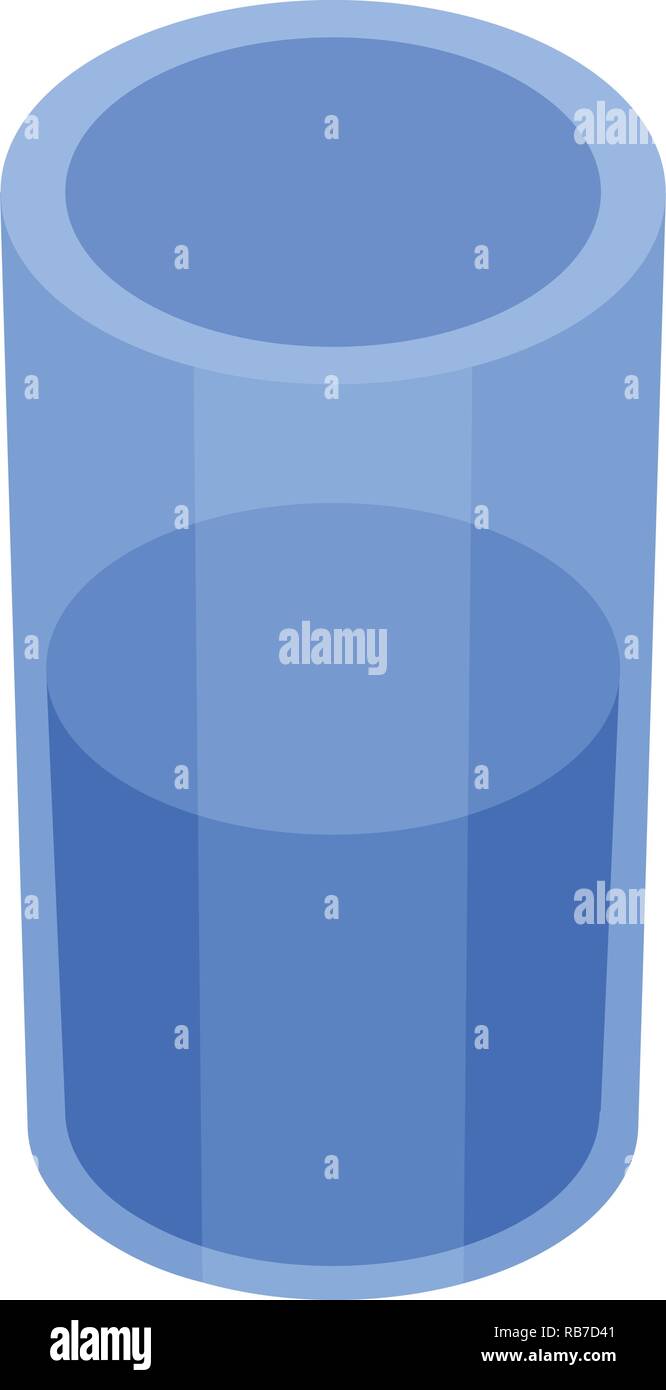 Water glass icon, isometric style Stock Vector Image & Art - Alamy