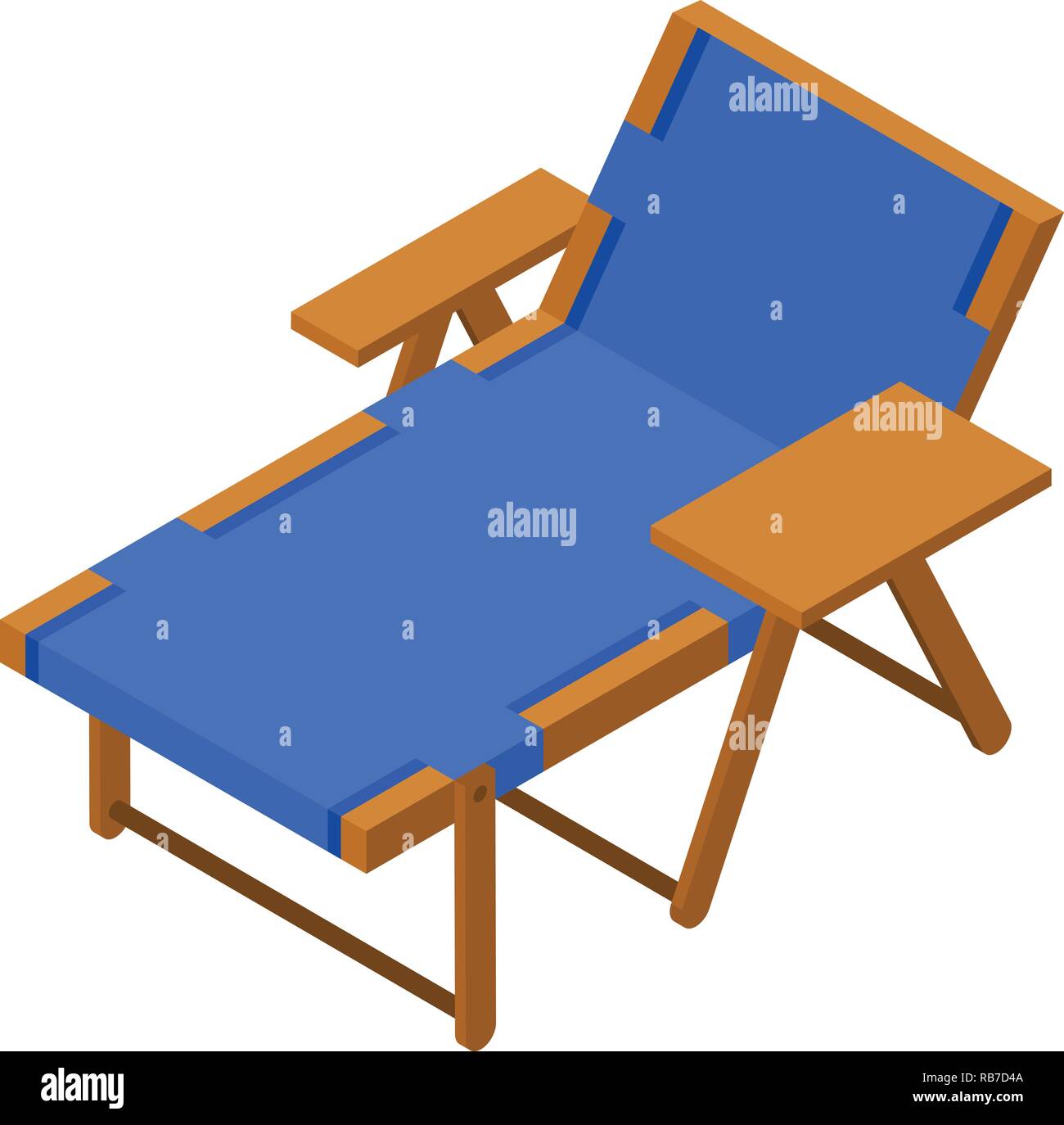 Deck chair icon, isometric style Stock Vector Image & Art - Alamy