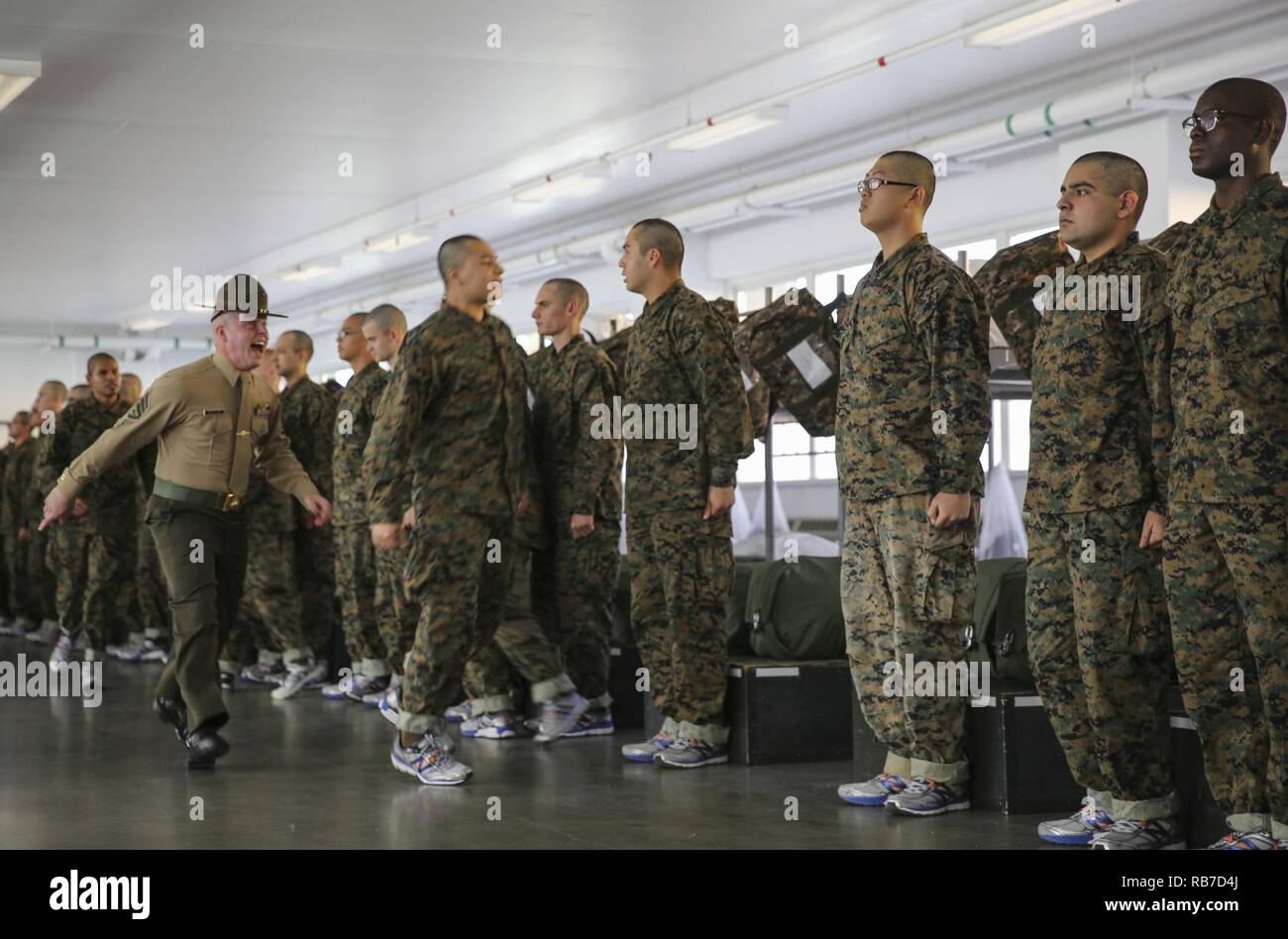 Staff Sgt. Steven M. Fowler, drill instructor, India Company, 3rd ...