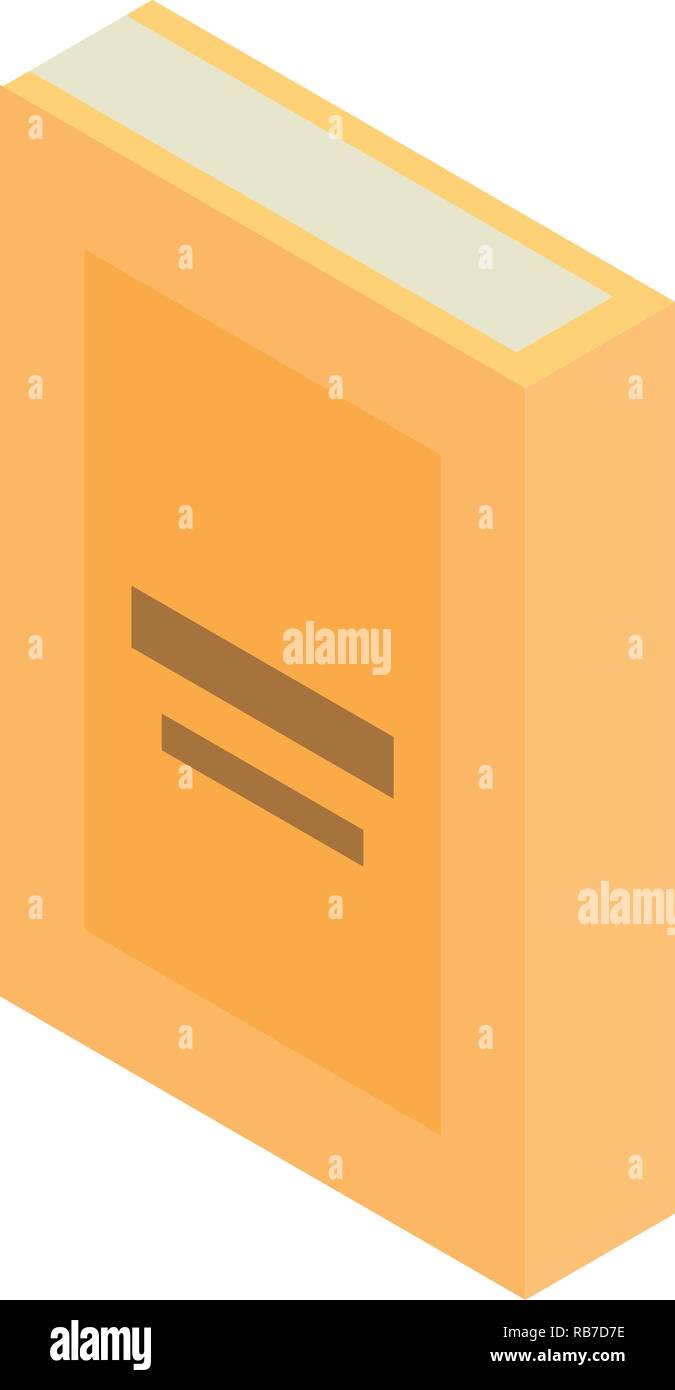 Yellow book icon, isometric style Stock Vector Image & Art - Alamy