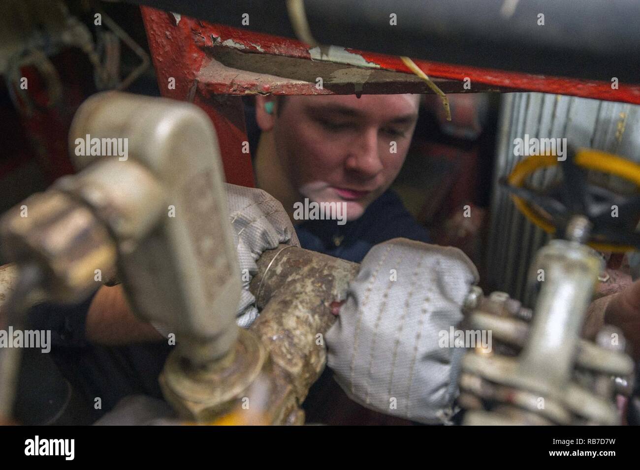 RED SEA (Dec. 01, 2016) Petty Officer 3rd Class Jonathan Doerr, from ...