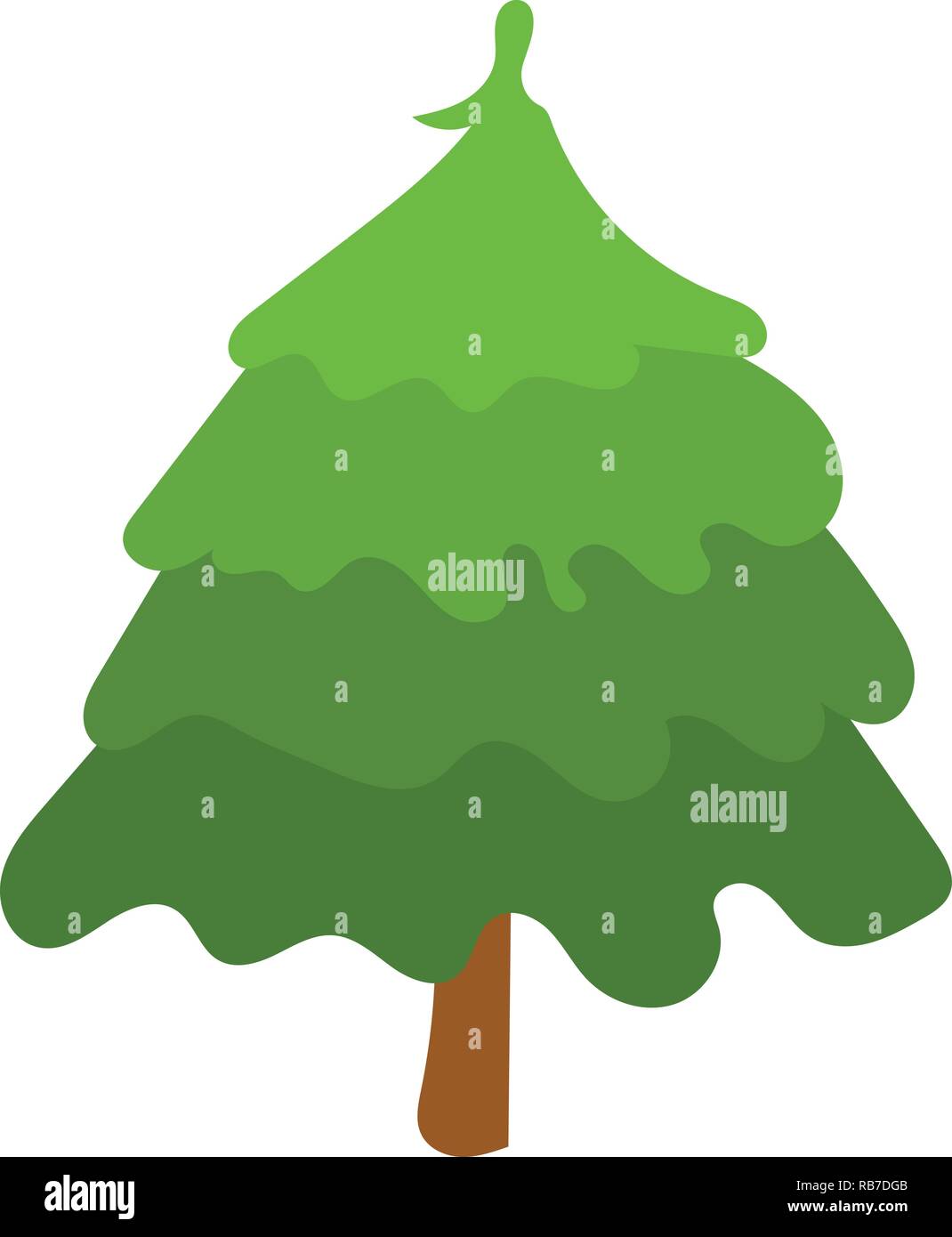 Winter christmas landscape isometric Stock Vector Images - Alamy