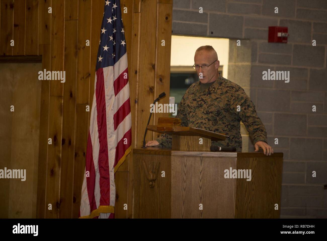 U.S. Marine Corps Brig. Gen. Thomas Weidley, commanding general, Marine ...