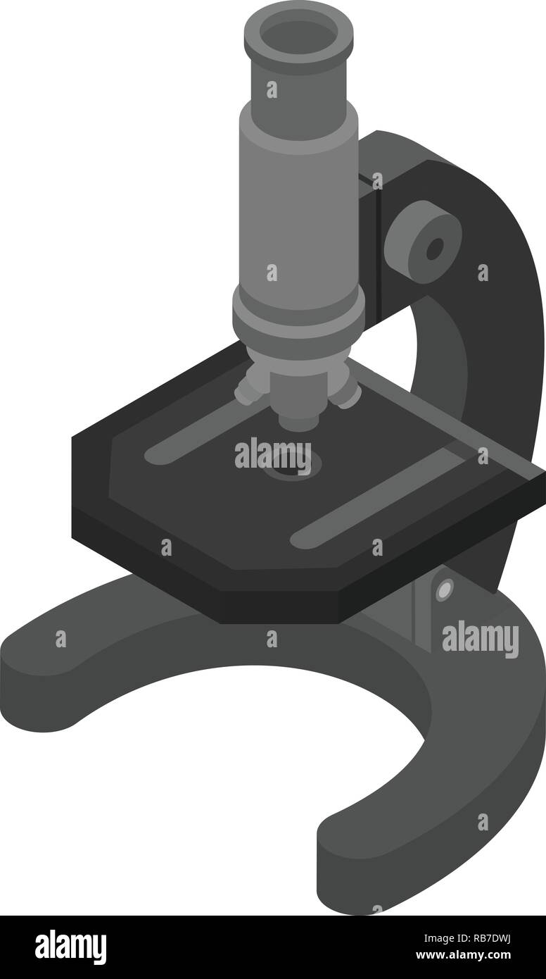 Black microscope icon, isometric style Stock Vector Image & Art - Alamy