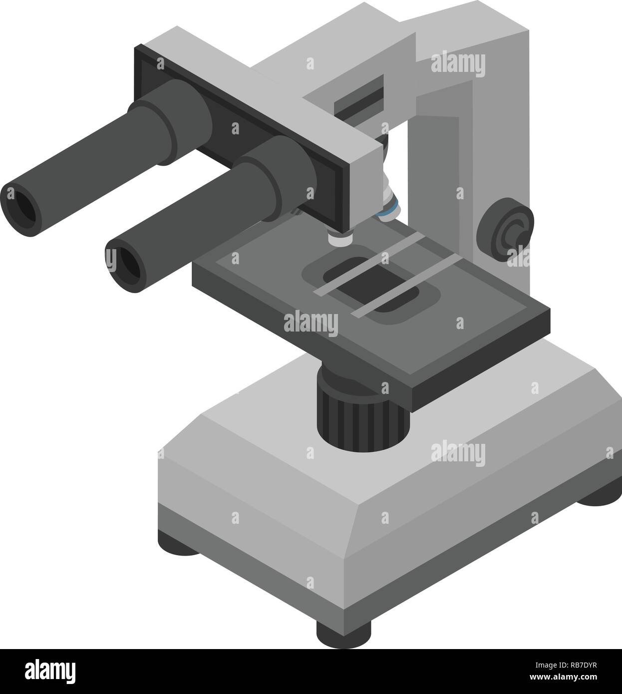 Laboratory microscope icon, isometric style Stock Vector Image & Art ...