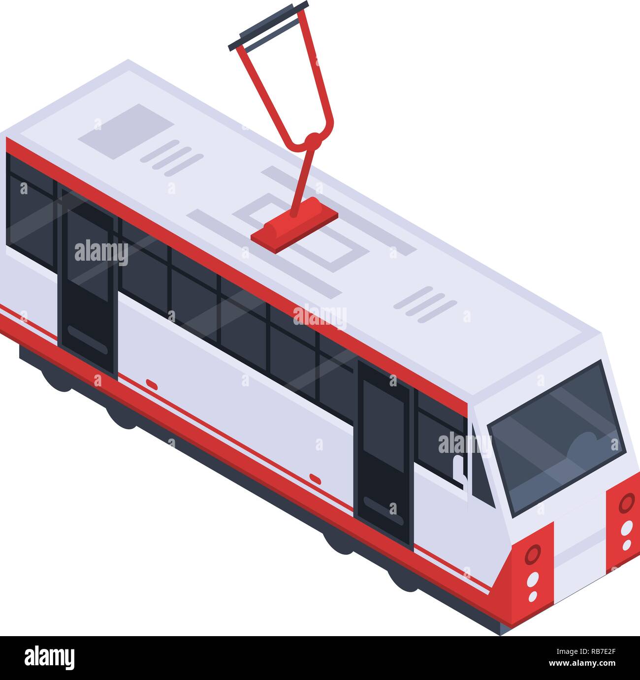 City tram car icon, isometric style Stock Vector Image & Art - Alamy