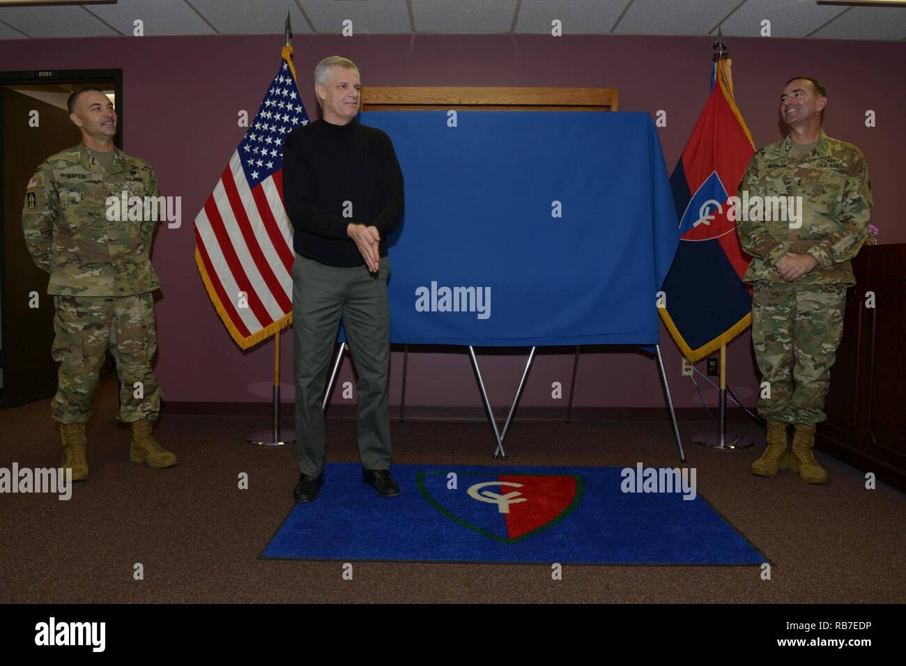 Larry Selman, artist of the “Cyclone Century,” speaks prior to the ...