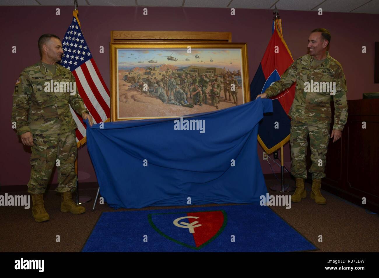 Command Sgt. Maj. James H. Martin and Maj. Gen. David C. Wood unveil ...