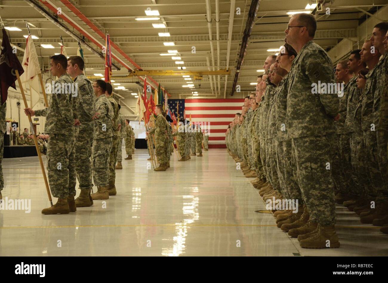 Soldiers of the 81st Stryker Brigade Combat Team stand in formation ...