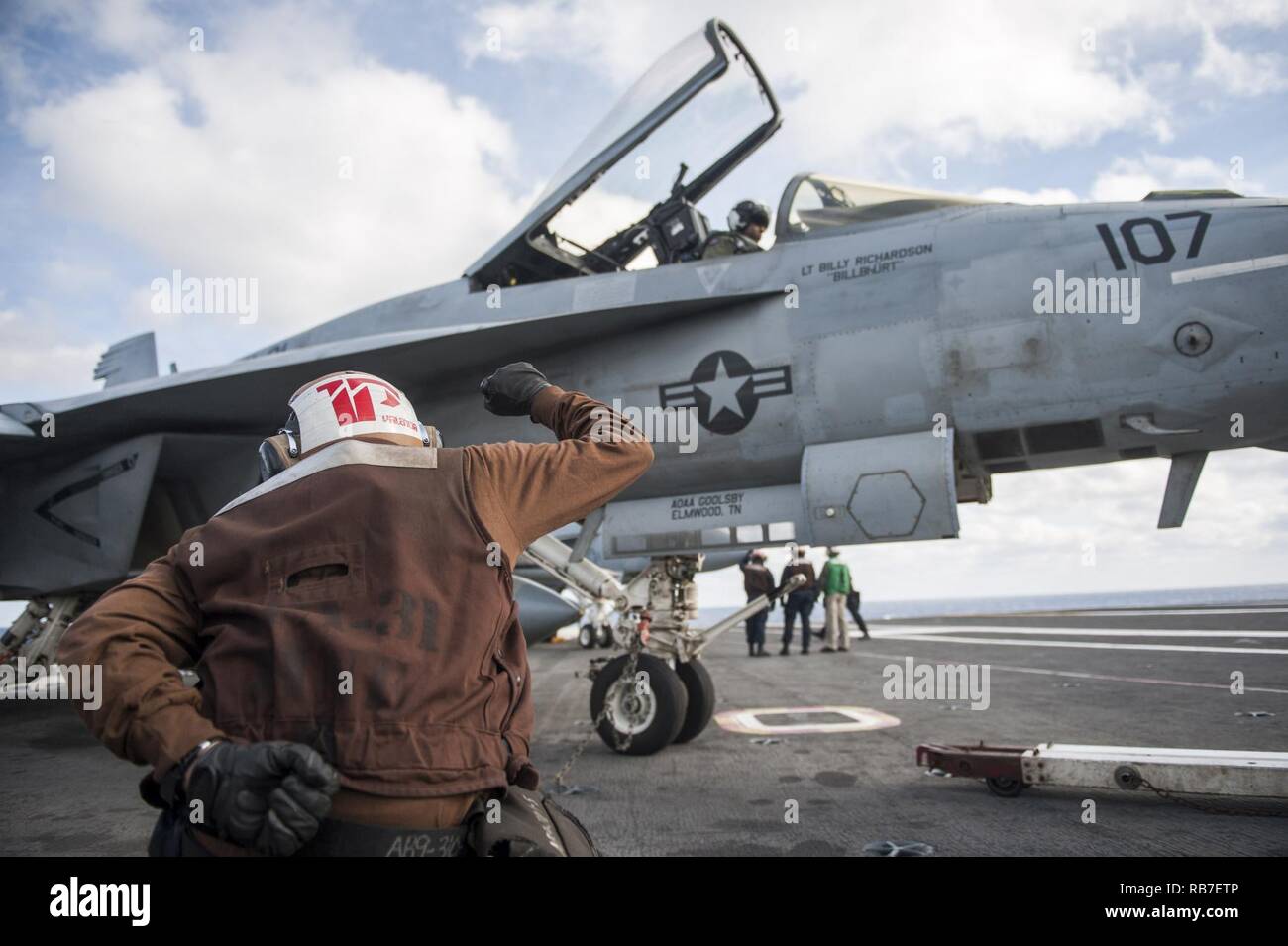 ATLANTIC OCEAN (Dec. 3, 2016) Deputy Commander, Carrier Air Wing 8 ...
