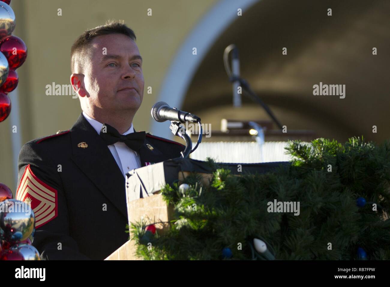 U.S. Marine Corps Master Gunnery Sgt. Brian Paradis, a musician with ...