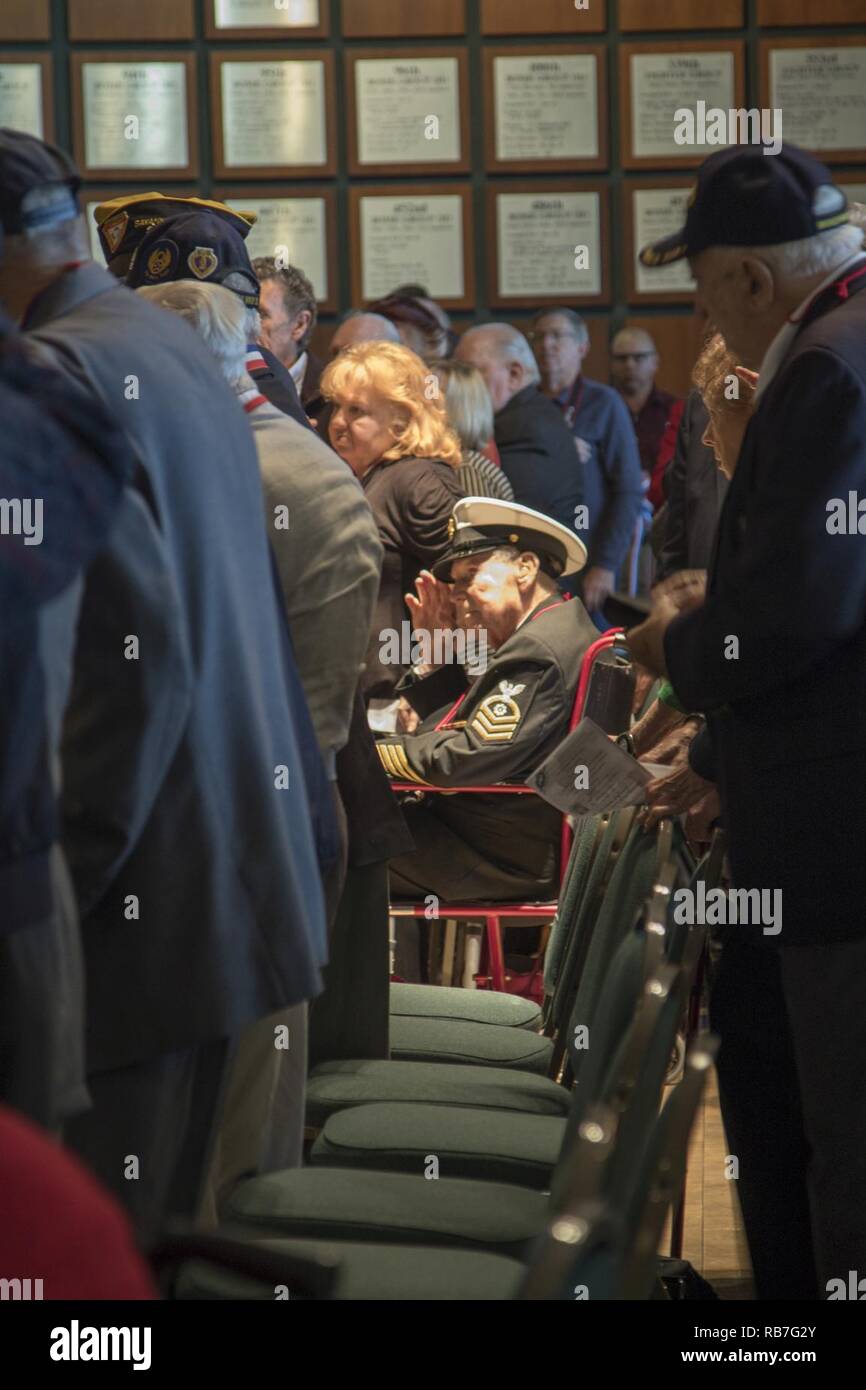 Retired Navy Chief Petty Officer, Glover Manning, an engineman aboard ...