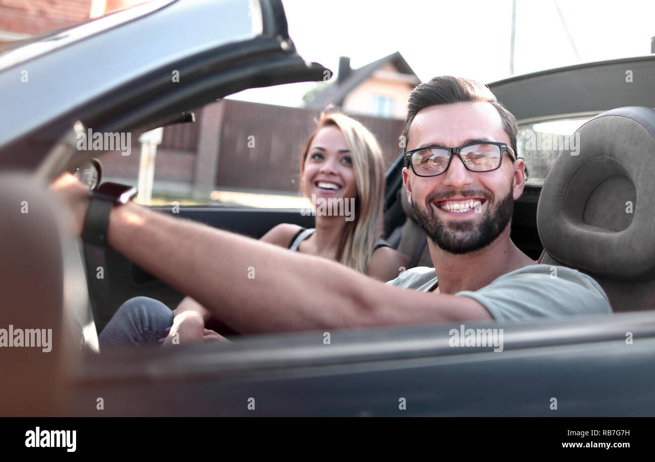 Family road trip convertible hi-res stock photography and images - Alamy
