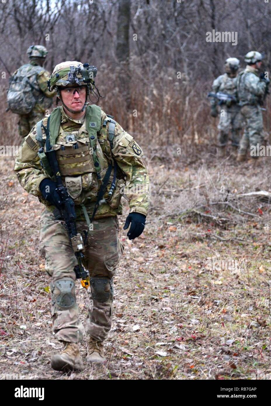 A non-commissioned officer from 1st Brigade Combat Team, 10th Mountain ...