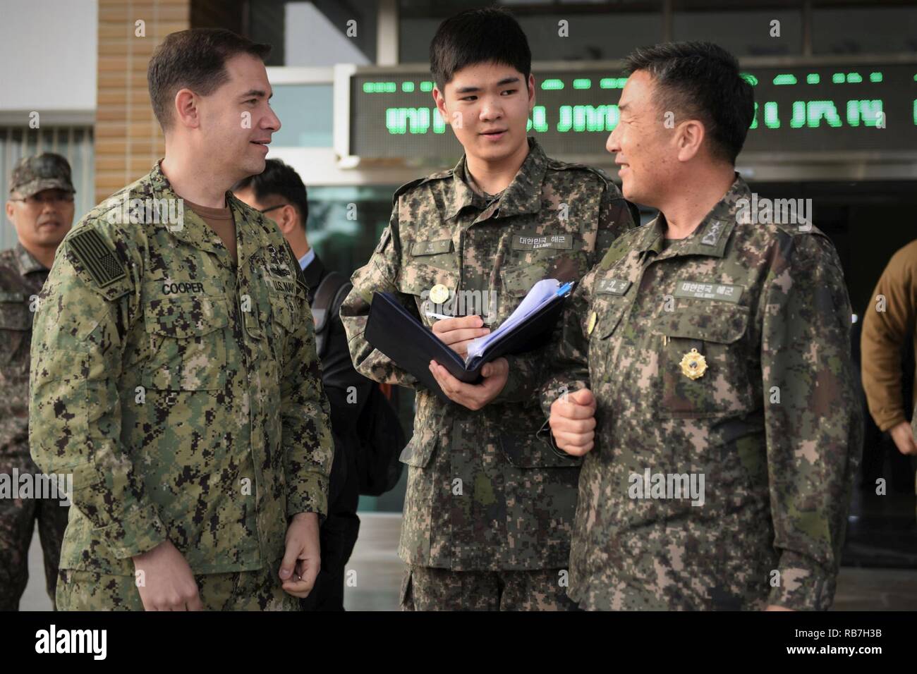 DONGHAE, Republic of Korea (Dec. 5, 2016) Rear Adm. Brad Cooper ...