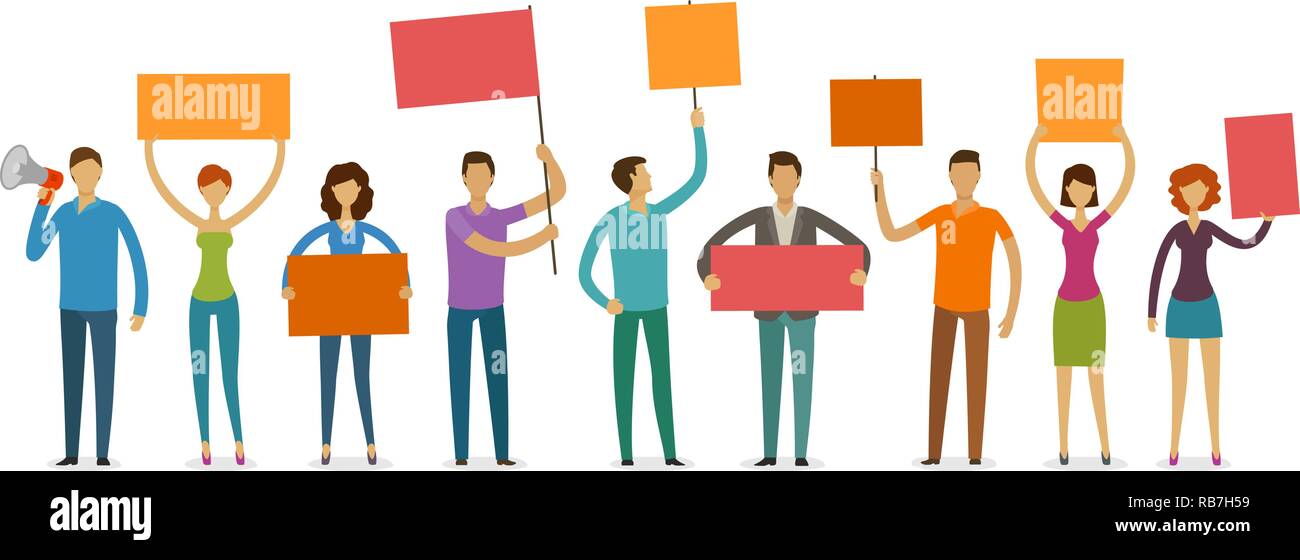 Funny protest placards Stock Vector Images - Alamy