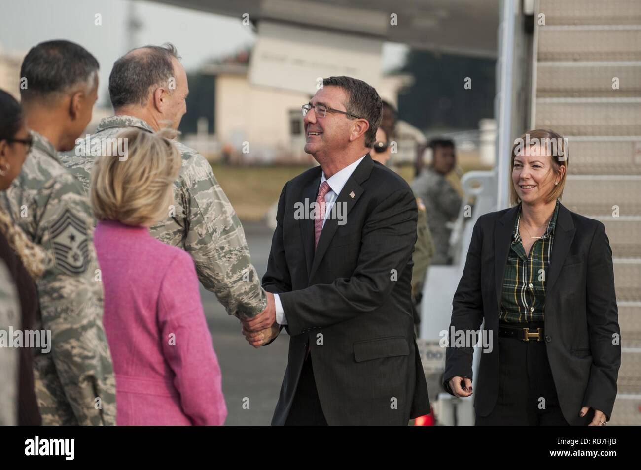 YOKOTA AIR BASE (Dec. 5, 2016) – Secretary of Defense Ash Carter is ...