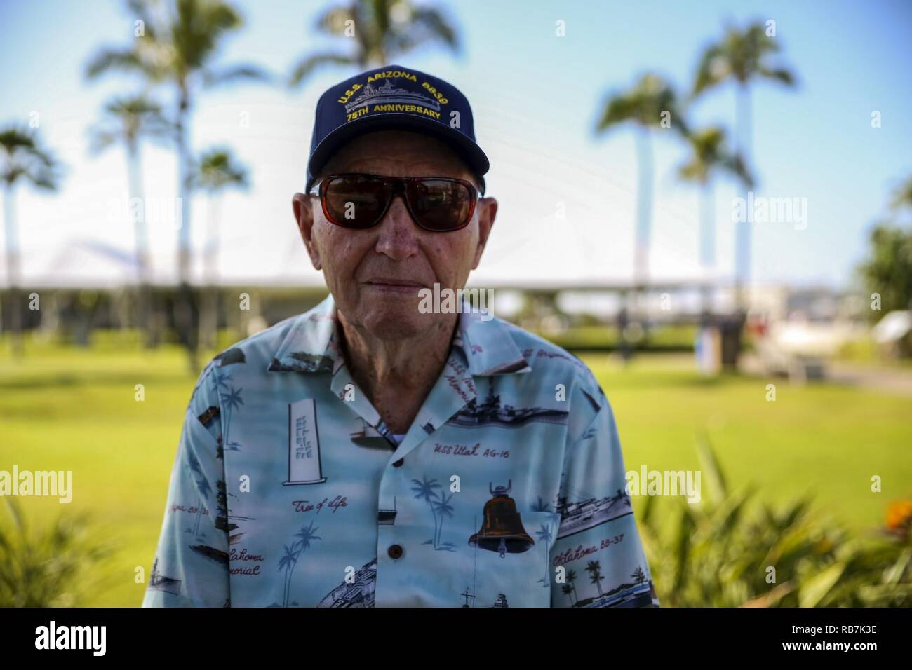 Former U.S. Navy coxswain Howard "Ken" Potts attends the Freedom Bell ...