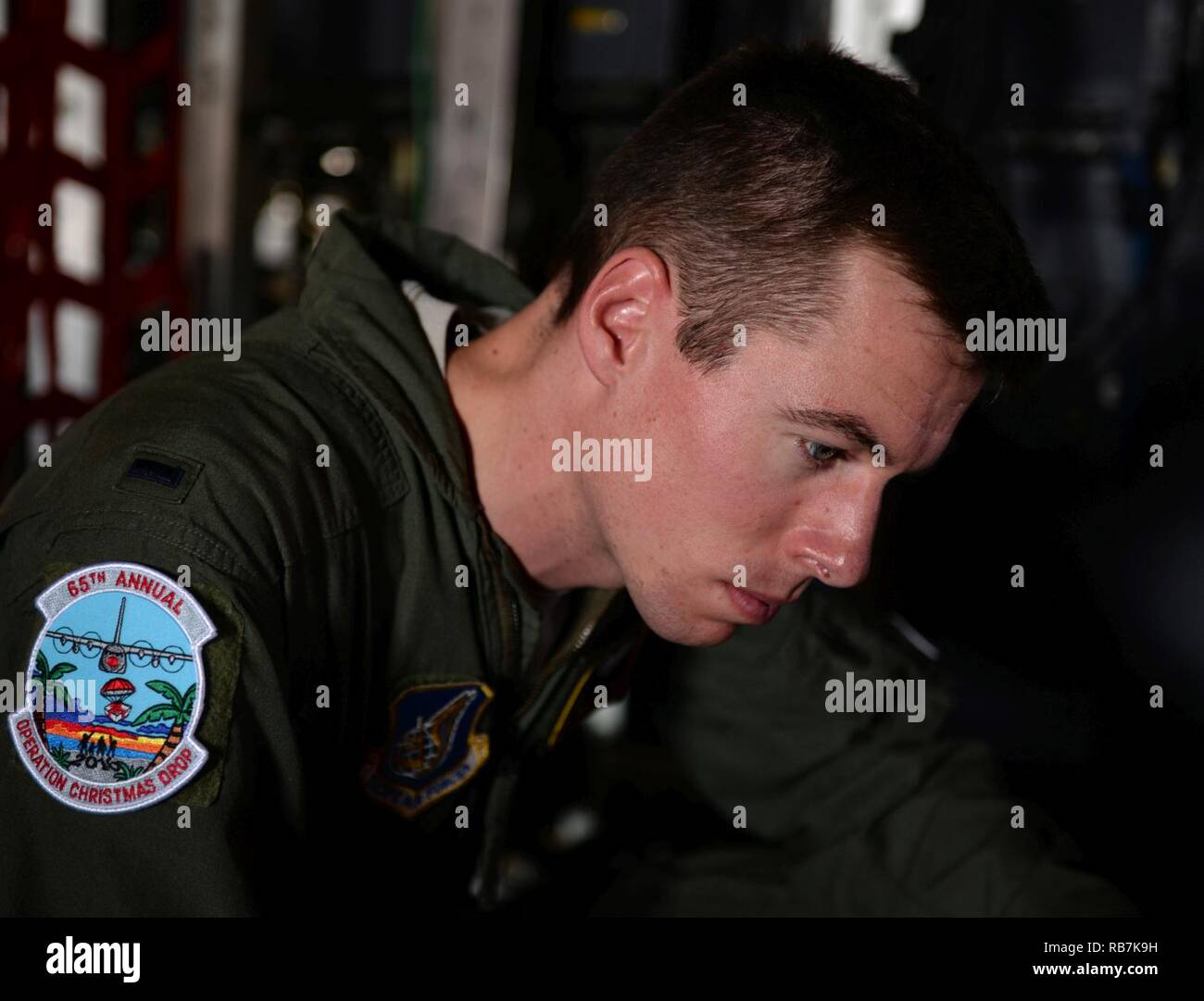 First Lt. William Lawlor, a C-130 Hercules pilot from the 36th Airlift ...