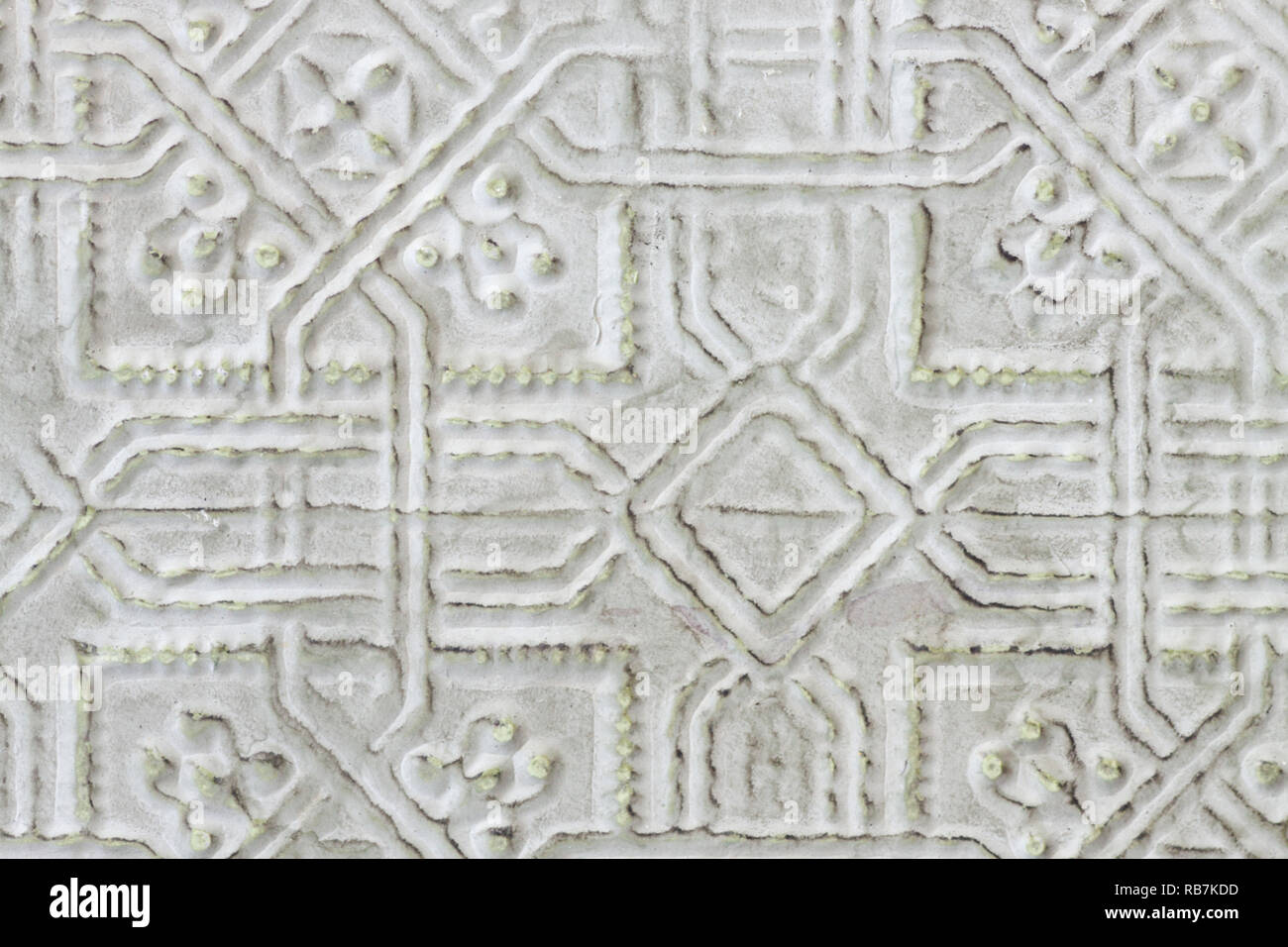 Textured pattern in pressed tin with pale green imperfections Stock ...