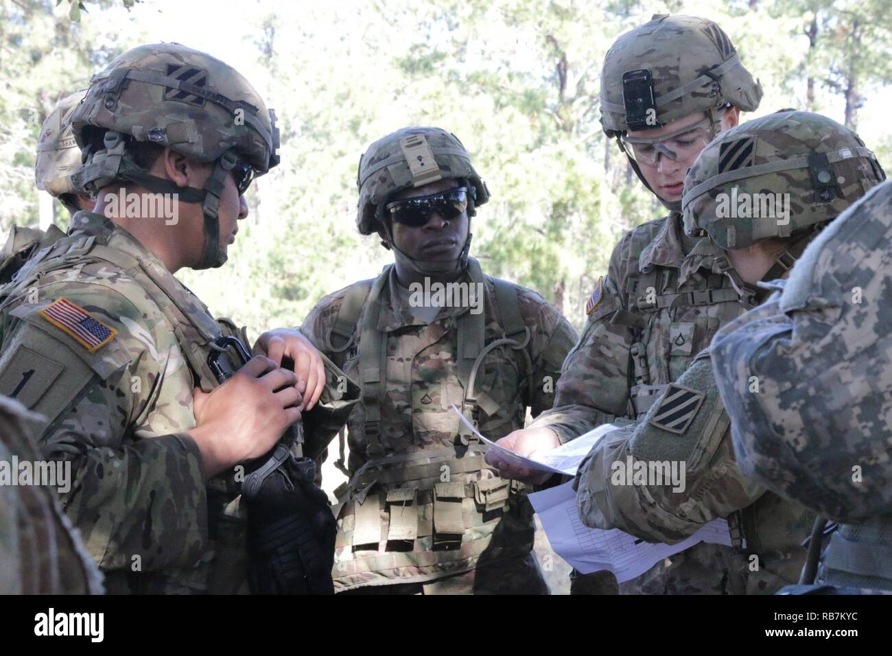 Soldiers assigned to the 5th Squadron, 7th Cavalry Regiment, 1st Armored Brigade Combat Team ...