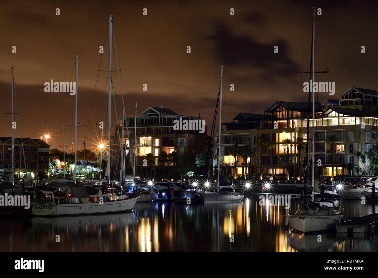 Summer night reflection Stock Photo - Alamy
