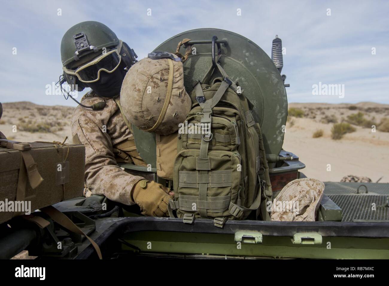 Sgt. Gustavo Sierra, a motorman with1st Light Armored Reconnaissance ...