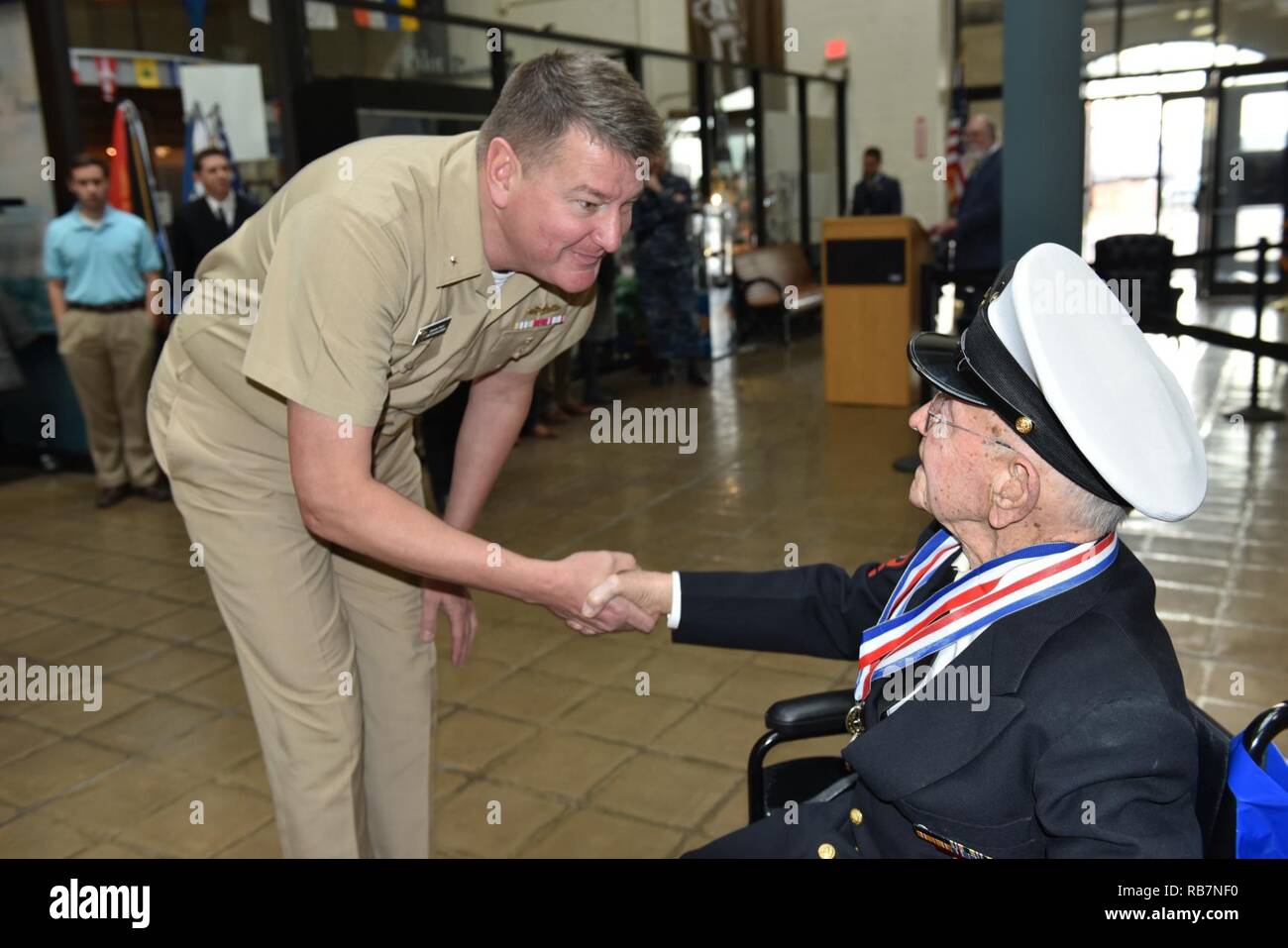 Rear Admiral Charles W. Rock, USN, Commandant, Naval District ...