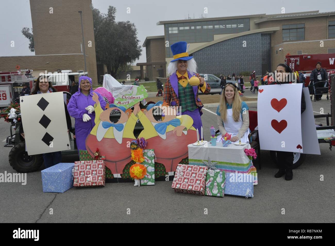 Members assigned to the 144th Fighter Wing dress up as Alice in ...
