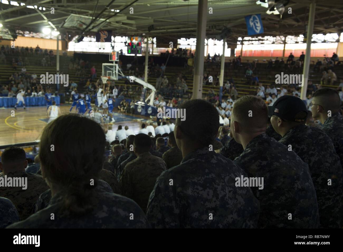 PEARL HARBOR (Dec. 7, 2016) Sailors and service members watch Seton ...