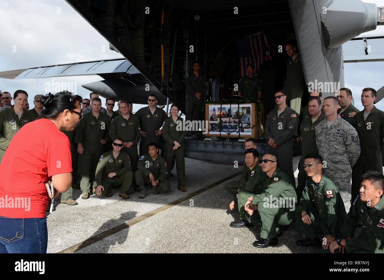 Eva Hake, mother of the late Senior Airman Jeremy Jutba-Hake, speaks ...