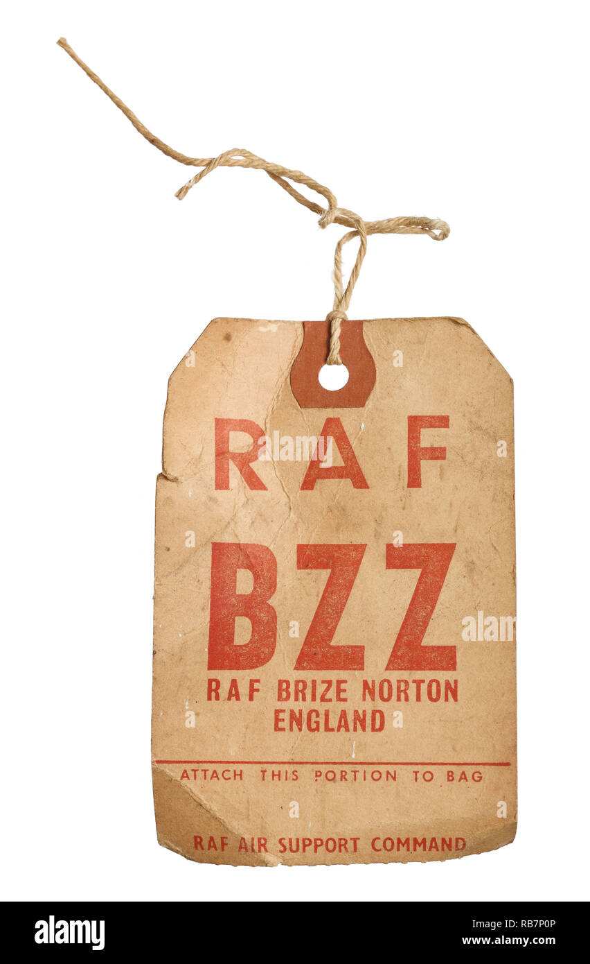 Vintage luggage label hi-res stock photography and images - Alamy