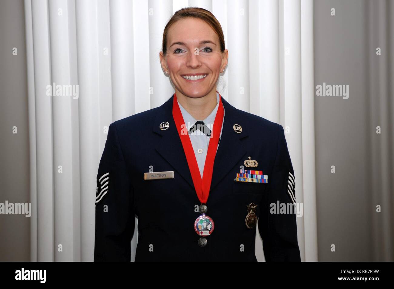 New York Air National Guard Tech Sgt. Christina Watson, a member of the ...