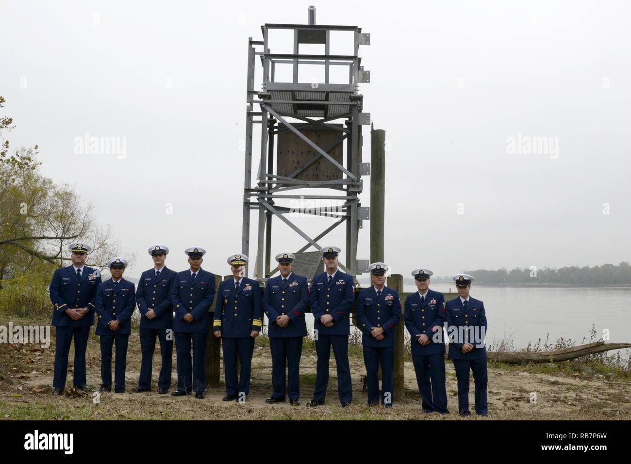Rear Adm. Dave Callahan, Eighth Coast Guard District commander, stands ...